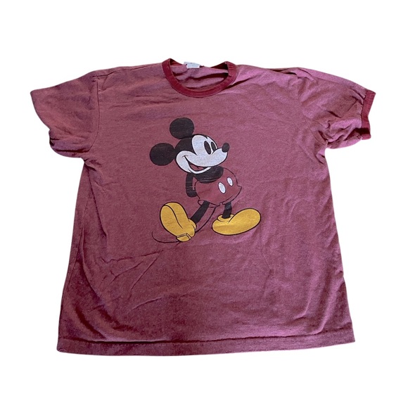 Disney | Shirts | Vintage Mickey Mouse Disneyland Ringer Tee Disney ...